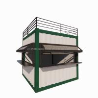 China Modified Shipping Container 10ft EU Mini Pop-up Shop for Outdoor Fast-Food Restaurant Coffee Bar Convenience Store for sale