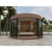 China Wooden House with Steel Structure for Carports and Hotels EU Luxury Round Holiday Accommodation Option for sale