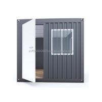 China 10ft Mini Office/Store Budget-friendly Modified Shipping Container Steel Sandwich Panel Hotels with Aluminum Alloy Windows for sale