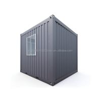 China 10ft Mini Office/Store Budget-friendly Modified Shipping Container Steel Sandwich Panel Hotels with Aluminum Alloy Windows for sale