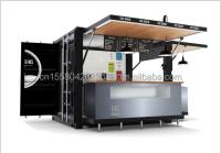 China Wooden Outdoor Customized Coffee Booth Mall Kiosk 10ft Container Shop for Modern Hotel for sale
