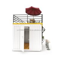 China EU 10ft Mini Pop-up Shop Container Coffee Shop Bar Fast-food Restaurant Convenience Store with 50mm Wall Wave Sandwich Panel for sale