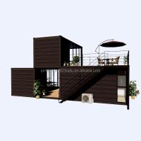 China Outdoor Luxury Two Bedroom Modern Design Prefab Container House with Flat Pack Steel and Sandwich Panel Outdoor for sale