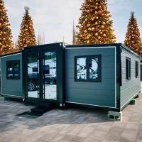 China Prefab 40Ft 20Ft Container House Hurricane-Proof Expandable 2 Bedroom Villa Portable Home Sandwich Panel Modern Design for sale