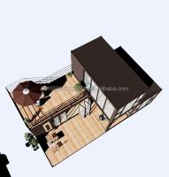 China Outdoor Luxury Two Bedroom Modern Design Prefab Container House with Flat Pack Steel and Sandwich Panel Outdoor for sale