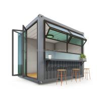 China 10ft Mini Pop-up Shop Container Coffee Shop Bar Fast-food Restaurant Convenience Store with Aluminum Alloy Windows for sale
