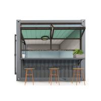 China 10ft Mini Pop-up Shop Container Coffee Shop Bar Fast-food Restaurant Convenience Store with Aluminum Alloy Windows for sale
