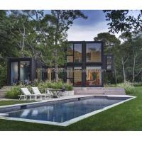 China Residential 20ft Prefab Container House with Glass Wall Office Villa and Two-Storey Flat Pack Assembly for sale