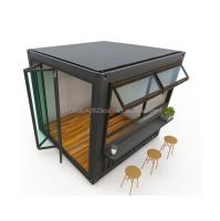 China 10ft Mini Pop-up Shop Container Coffee Shop Bar Fast-food Restaurant Convenience Store with Aluminum Alloy Windows for sale