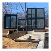 China Residential 20ft Prefab Container House with Glass Wall Office Villa and Two-Storey Flat Pack Assembly for sale