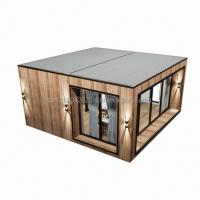 China Sunshine House Container Prefabricated Wooden Glass House with Customized Color and 40 Foot Container House for sale