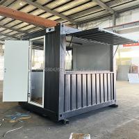 China Prefab Shop Custom Pop Up Cafe Bar in 10ft and 20ft Container Coffee Shops with Galvanized Steel Square Tubes for sale