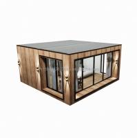 China Sunshine House Container Prefabricated Wooden Glass House with Customized Color and 40 Foot Container House for sale