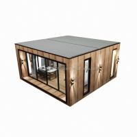 China Sunshine House Container Prefabricated Wooden Glass House with Customized Color and 40 Foot Container House for sale