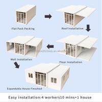 China Residential or Office 20ft Expandable Container House with Two Bedrooms and Aluminum Alloy Windows in Modern Style for sale