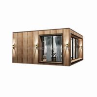 China Sunshine House Container Prefabricated Wooden Glass House with Customized Color and 40 Foot Container House for sale