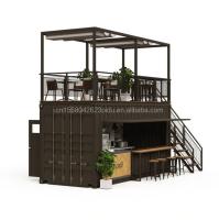 China Steel Frame Galvanized Steel Bending 180g 20ft Foldable Luxury Prefabricated Portable Coffee Shop Container for Products for sale