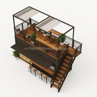 China Steel Frame Galvanized Steel Bending 180g 20ft Foldable Luxury Prefabricated Portable Coffee Shop Container for Products for sale