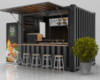 China 10ft Portable Juice Bar Shop Kiosk Booths Container Room Designed with Moisture-Proof Sandwich Panel for sale