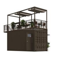 China Steel Frame Galvanized Steel Bending 180g 20ft Foldable Luxury Prefabricated Portable Coffee Shop Container for Products for sale