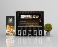 China 10ft Portable Juice Bar Shop Kiosk Booths Container Room Designed with Moisture-Proof Sandwich Panel for sale