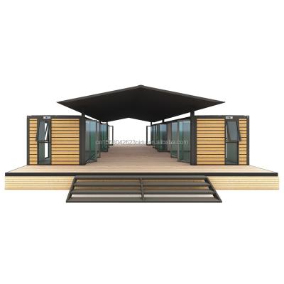 China 40ft Large Container House for Hotels and Countryside Resident Log Prefabricated Steel Workshop/Classroom Sandwich Panel for sale