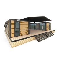 China 40ft Large Container House for Hotels and Countryside Resident Log Prefabricated Steel Workshop/Classroom Sandwich Panel for sale