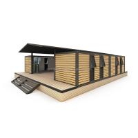 China 40ft Large Container House for Hotels and Countryside Resident Log Prefabricated Steel Workshop/Classroom Sandwich Panel for sale