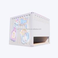China Wave Sandwich Panel Wall 10ft Pop-Up Mobile Container House for Retail Store Office Hotel and Green House Product for sale