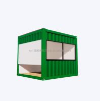 China Wave Sandwich Panel Wall 10ft Pop-Up Mobile Container House for Retail Store Office Hotel and Green House Product for sale