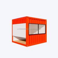 China Wave Sandwich Panel Wall 10ft Pop-Up Mobile Container House for Retail Store Office Hotel and Green House Product for sale