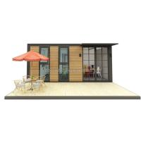 China 20ft or 40ft Portable Tiny Home Prefabricated Light Steel Villa Modular Prefab Houses with Galvanized Steel Square Tubes for sale