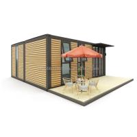 China 20ft or 40ft Portable Tiny Home Prefabricated Light Steel Villa Modular Prefab Houses with Galvanized Steel Square Tubes for sale