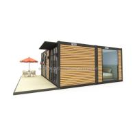 China 20ft or 40ft Portable Tiny Home Prefabricated Light Steel Villa Modular Prefab Houses with Galvanized Steel Square Tubes for sale