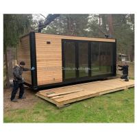 China Customized Tiny Wooden Metal Warehouse Modern Expandable Container Prefabricated House for Outdoor Steel Sandwich Panel for sale