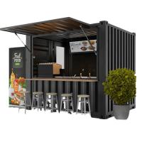 China Small Tavern Coffee Shop Mobile Tavern Customizable Modern Prefabricated Steel Houses for Detachable Transportable Home for sale