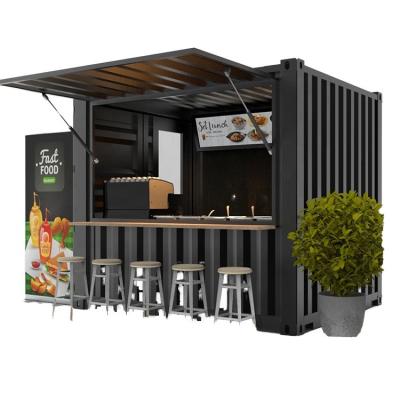 China Small Tavern Coffee Shop Mobile Tavern Customizable Modern Prefabricated Steel Houses for Detachable Transportable Home for sale
