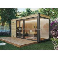 China Wooden Foundation Tiny House on Steel Structure Container House Portable Prefab Modern Design for Hotel for sale