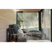 China Wooden Foundation Tiny House on Steel Structure Container House Portable Prefab Modern Design for Hotel for sale