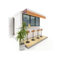 China Mobile Steel Structure Wooden Shop Fast Selling Booth Direct Home Bar Coffee Shop for sale