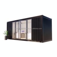 China Outdoor Modern Portable Prefabricated Container House with Free Installation Movable Bathroom Bedroom and Steel Sandwich Panel for sale