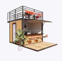 China 10FT Modern Design Steel Structure Container Store/Shop Houses and Prefabricated Modular Houses 3D Model/CAD Drawings for sale