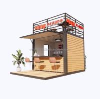 China 10FT Modern Design Steel Structure Container Store/Shop Houses and Prefabricated Modular Houses 3D Model/CAD Drawings for sale