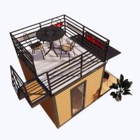 China 10FT Modern Design Steel Structure Container Store/Shop Houses and Prefabricated Modular Houses 3D Model/CAD Drawings for sale
