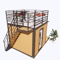 China 10FT Modern Design Steel Structure Container Store/Shop Houses and Prefabricated Modular Houses 3D Model/CAD Drawings for sale