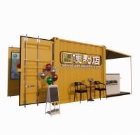 China Portable Pop Up Mobile Mini 10ft Container Home Bar Prefabricated Restaurant Shop Street Food Kiosk for sale