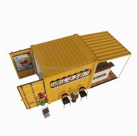 China Portable Pop Up Mobile Mini 10ft Container Home Bar Prefabricated Restaurant Shop Street Food Kiosk for sale
