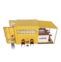 China Portable Pop Up Mobile Mini 10ft Container Home Bar Prefabricated Restaurant Shop Street Food Kiosk for sale