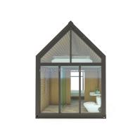 China Outdoor Hotel or Living Aluminum Alloy Windows Triangular Roof Prefabricated Steel Container House with Customized Color for sale