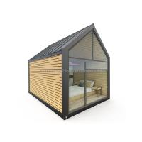 China Outdoor Hotel or Living Aluminum Alloy Windows Triangular Roof Prefabricated Steel Container House with Customized Color for sale